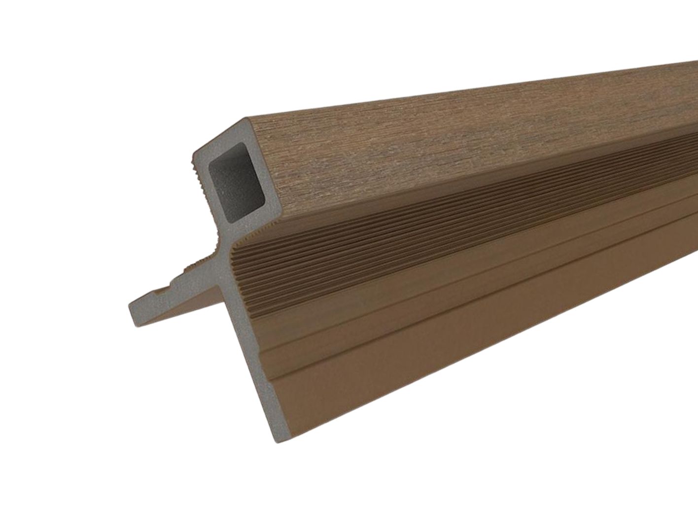 Newtechwood aluminium hoekprofiel teak, 7 x 8 x 300 cm